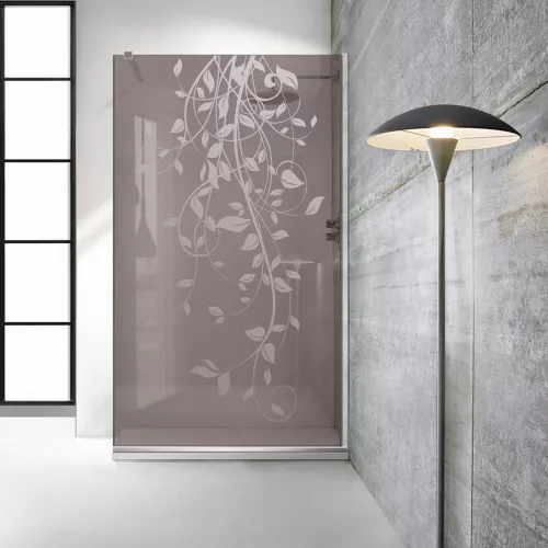 Paravan dus walk-in Aqua Roy INOX model INOX model Dance incolor 90x195 cm