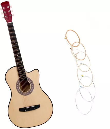 Chitara clasa din lemn 95 cm Cutaway natur corzi incluse jqhy_855571340 ...