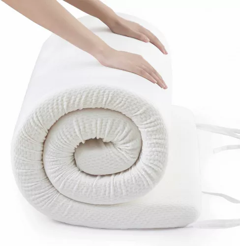 Topper Evrik DeLuxe spuma memorie husa detasabila si lavabila ...