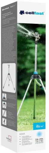 Aspersor pulsatoriu cu trepied telescopic 62-92 cm 452 mp Cellfast 52 ...