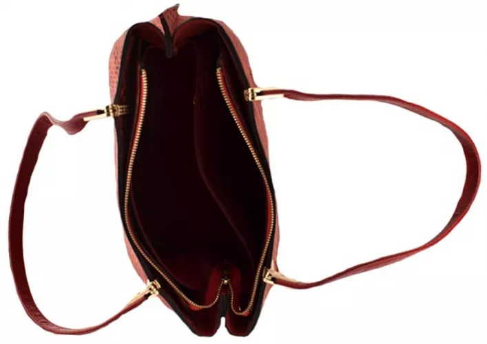 Geanta dama din piele naturala marca Tony Bellucci 0283-05-64 rosu 0283-05-64 - cel.ro