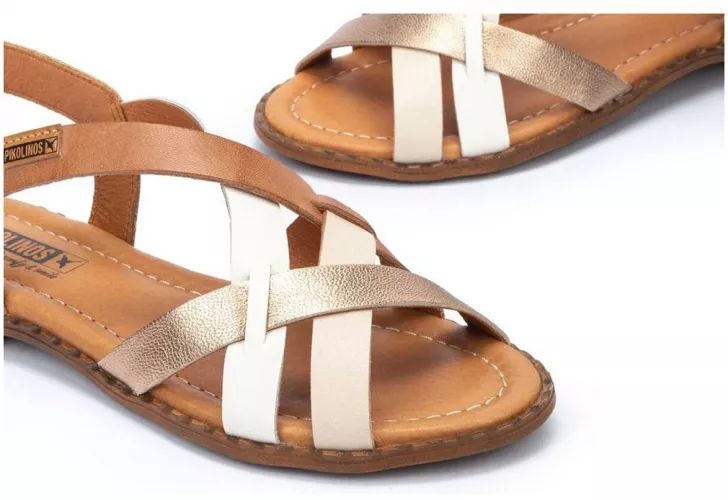 Sandale dama din piele naturala marca Pikolinos W0X-0556C3-52-21 crem ...