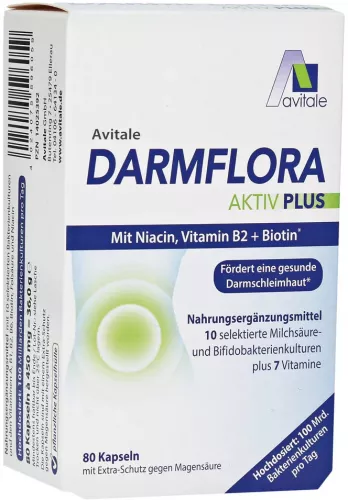 Supliment Alimentar Avital Darmflora Aktiv Plus 100 Miliarde Probiotice ...