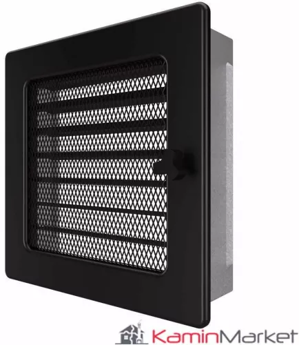 Grila semineu 17x17 Jaluzea - Negru Fresh a8um_263305668 - cel.ro