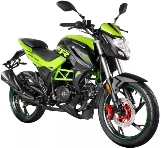 Motocicleta Barton FR 49cc culoare negru/verde MXFR50NV
