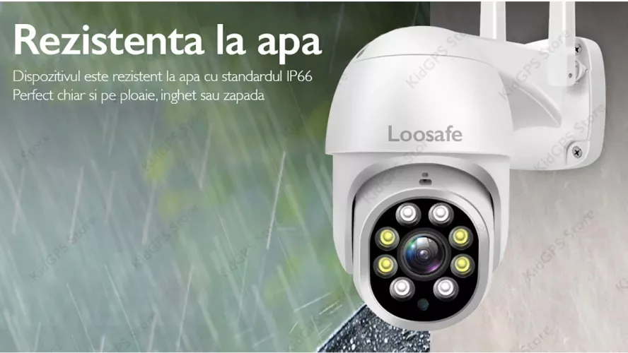 Camera de supraveghere WIFI Loosafe 80XP Max 8MP Ultra HD 4K 4X zoom rotire