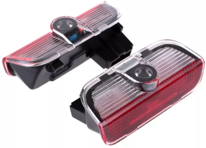 Set lampi led proiector logo nou R-Line VW Passat Jetta Golf CC Tiguan ...