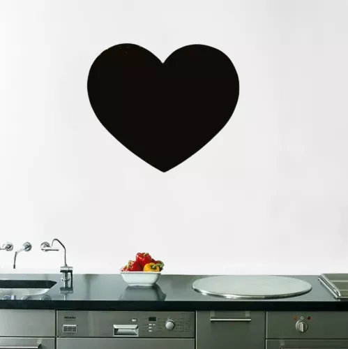 Tabla Scolara sub Forma de Autocolant pentru Scris cu Creta Inima ...