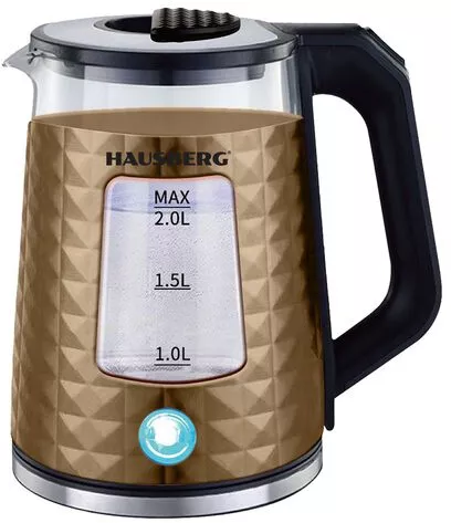 Cana fierbator Hausberg HB-3617AU 1500 W 2 L Baza rotativa 360 grade ...