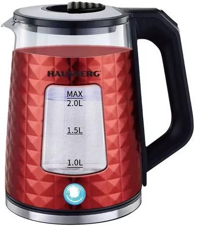 Cana fierbator Hausberg HB-3617RS 1500 W 2 L Baza rotativa 360 grade ...