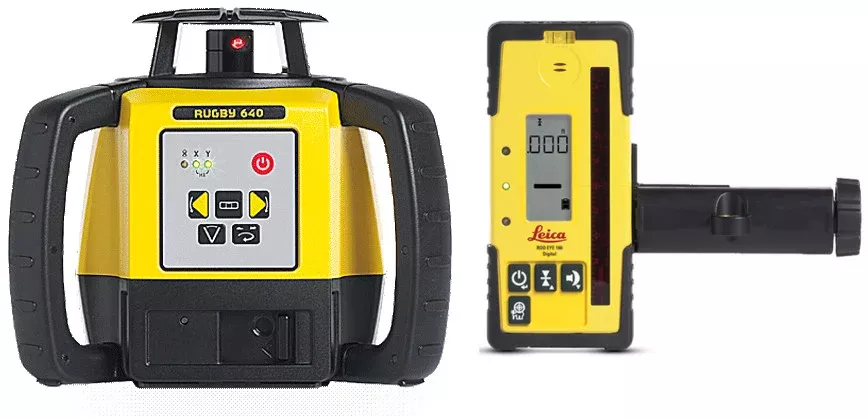 Nivela Laser Rotativa Rugby 640 - Li-Ion A600 - RodEye 160 - Leica-6006000