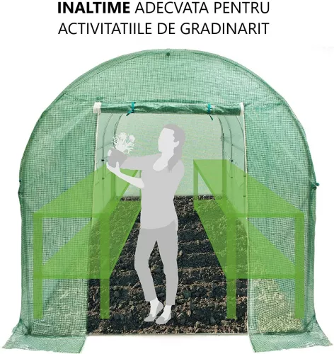 Sera pentru gradina 4 x 2.5 x 2m solar