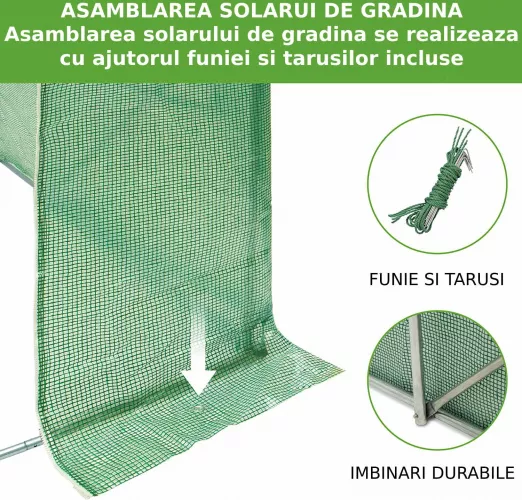 Sera pentru gradina 4 x 2.5 x 2m solar d2-seg-tun5606