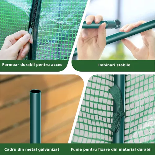 Sera pentru gradina 4 x 2.5 x 2m solar d2-seg-tun5606