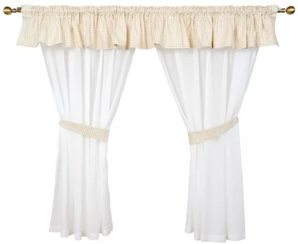 Set Perdele Bucatarie Carouri Bej - cel.ro