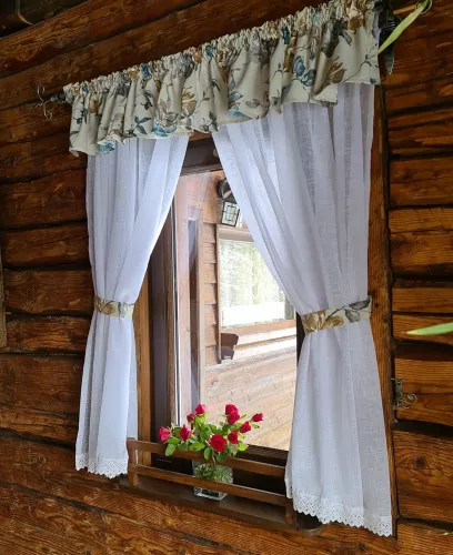 Set Perdele Bucatarie Flori Colorate - cel.ro