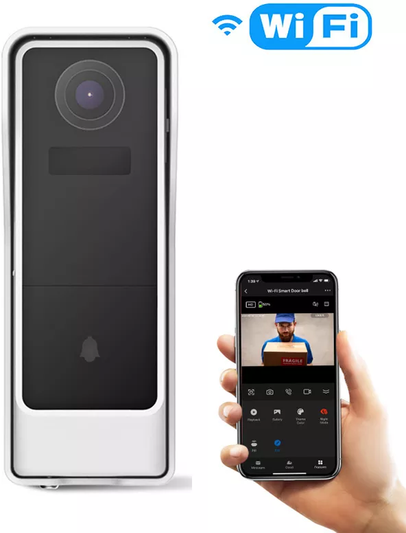 Sonerie Video generatie 2022 Camera HD 1080P 166 grade WiFi conexiune ...