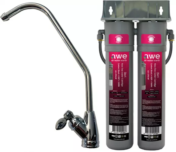 Sistem de filtrare apa AWE 5 in 2 New Line 5 nivele de filtrare 3.8l ...