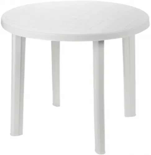 Masa gradina Tasio pentru 4 persoane plastic 90 x 90 x 72 alba CLM0021