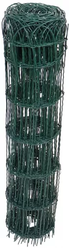Plasa de gard zincata acoperita cu PVC usor de instalat verde 9 x 10 m ...