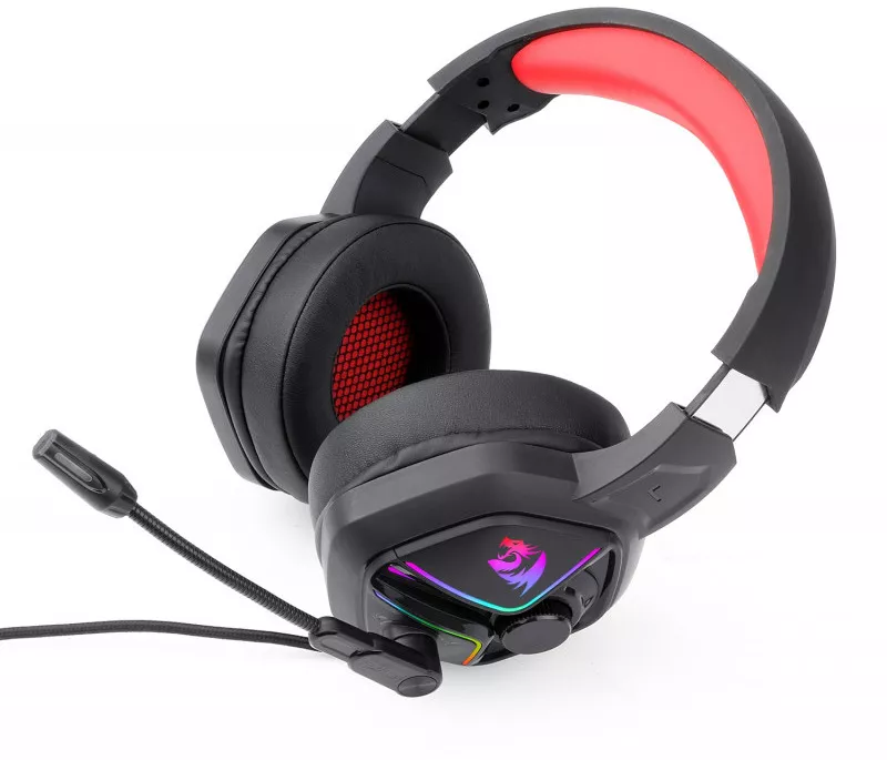 Casti Gaming Redragon Ajax iluminare RGB Negru h230-bk - cel.ro