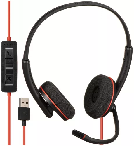 Casti cu microfon Call Center Plantronics Blackwire C3220 USB Binaural ...