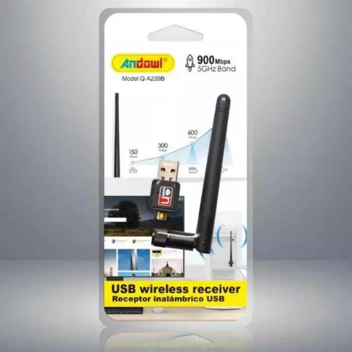 Adaptor wireless A220B placa retea USB 5GHz MRKT7508 - cel.ro