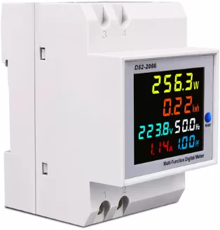 Monitor AC sina din 6IN1 AC 40 300 V 100A Tensiune curent factor de ...