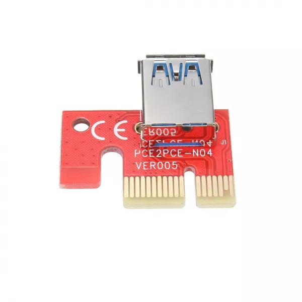Kit grafic riser card VER007S pentru minat cu placa PCI-E 164P 1x si ...