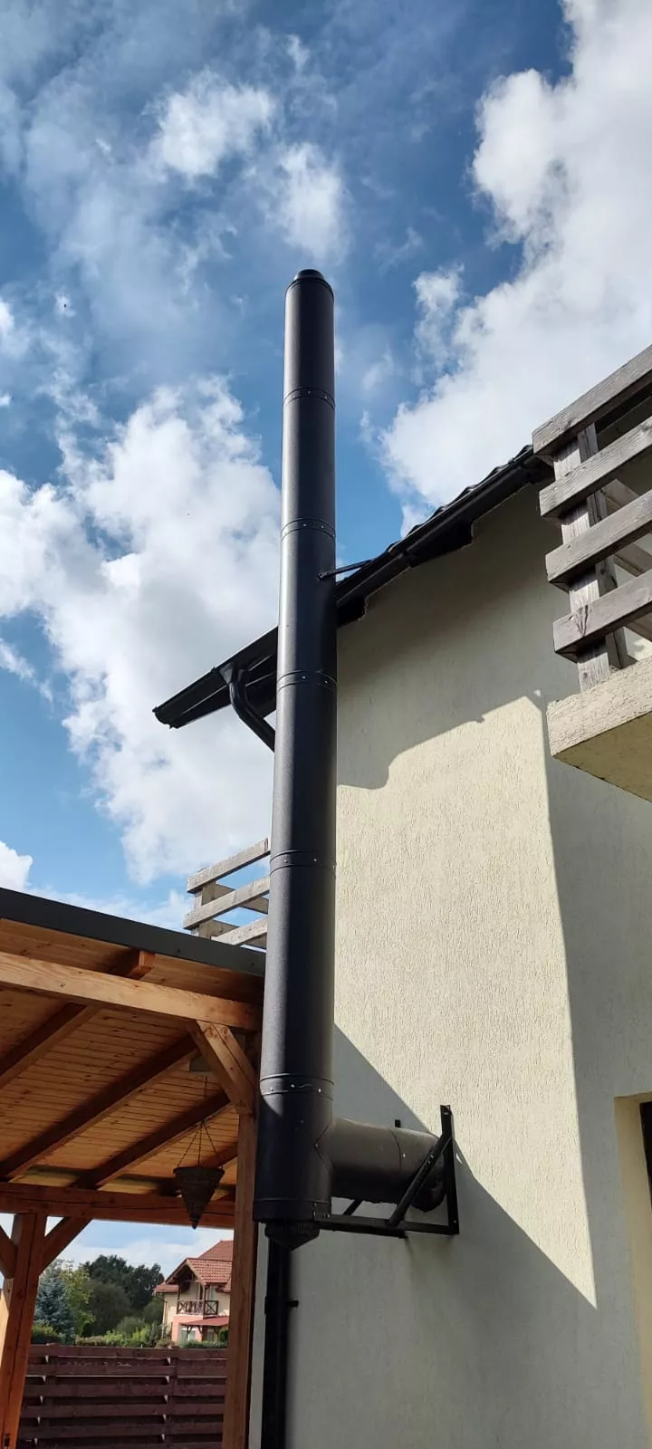 Cos de fum inox izolat interior 150 exterior colorat 250 5.5ml 15025061 ...