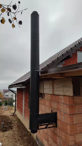 Cos de fum inox izolat interior 150 exterior colorat 250 5.5ml 15025061 ...