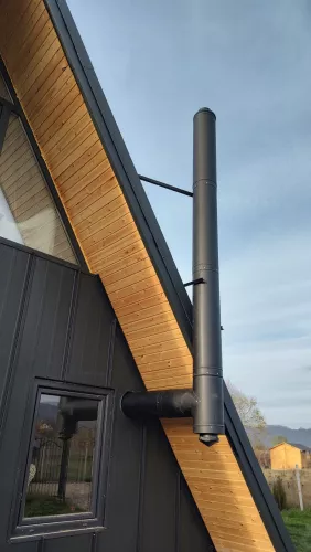 Cos de fum inox izolat interior 150 exterior colorat 250 6.5ml 15025071 ...