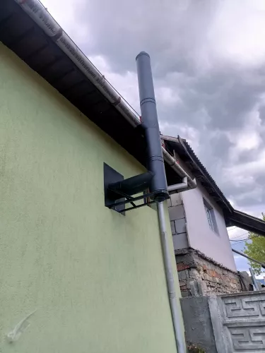 Cos de fum inox izolat interior 160 exterior colorat 260 4.5ml 16026051 ...