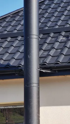 Cos de fum inox izolat interior 160 exterior colorat 260 6.5ml 16026071 ...