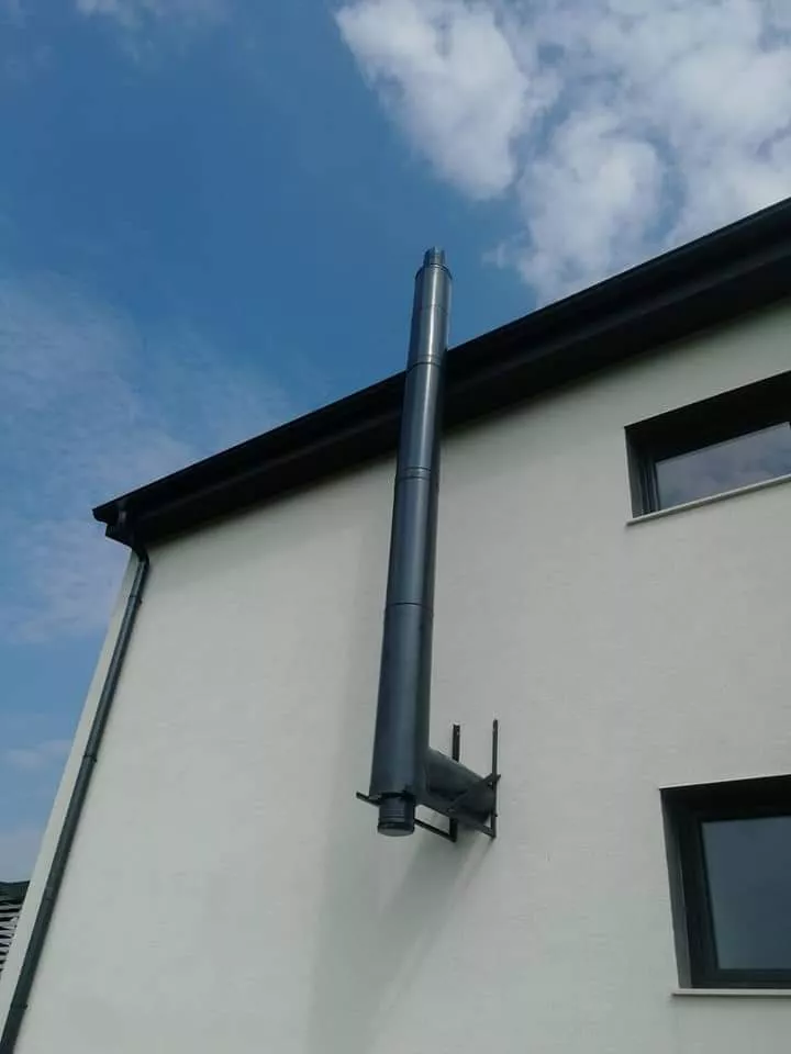 Cos de fum inox izolat interior 160 exterior colorat 260 6.5ml 16026071 ...