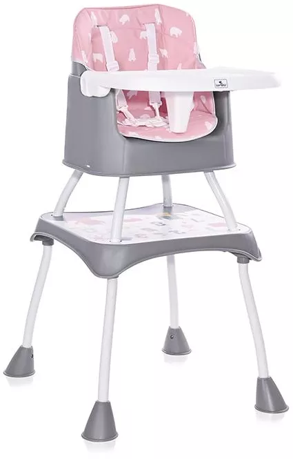 Scaun de masa inalt pentru copii Trick convertibil 3in1 Pink Bears ...