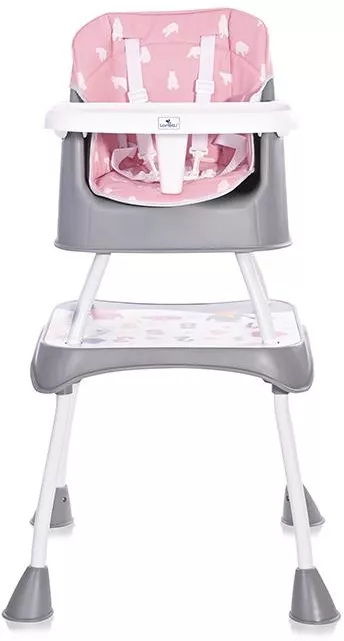 Scaun de masa inalt pentru copii Trick convertibil 3in1 Pink Bears ...