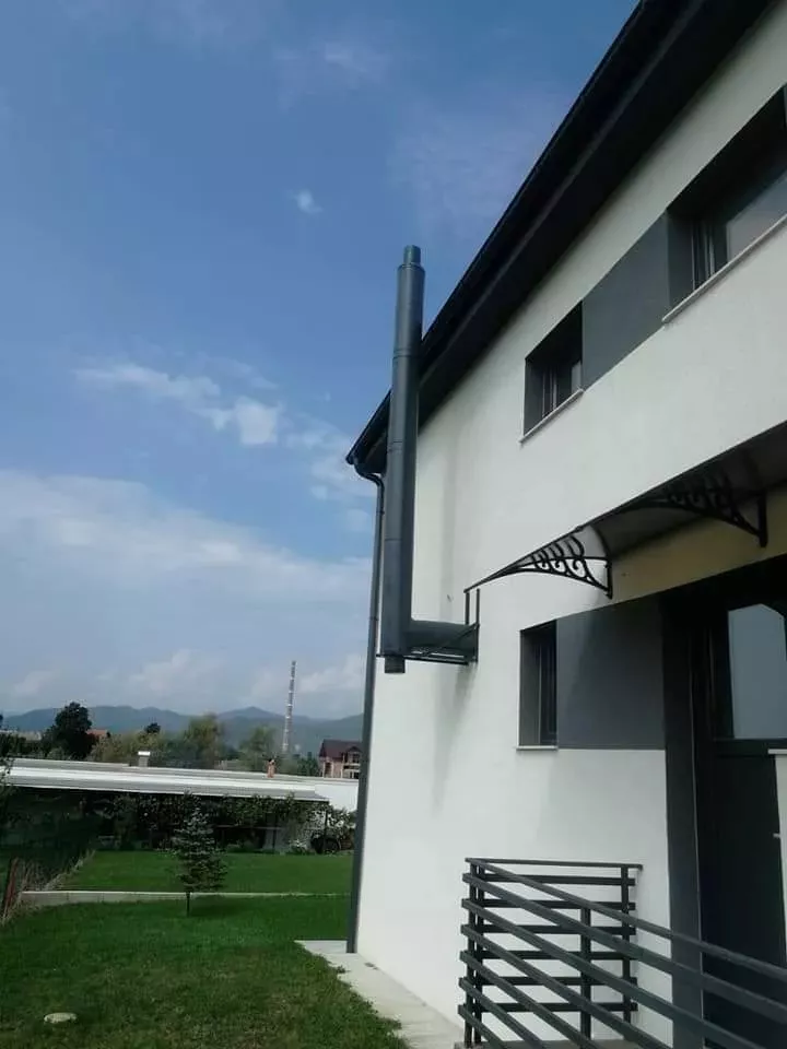 Cos de fum inox izolat interior 120 exterior colorat 220 3.5ml 12022041 ...