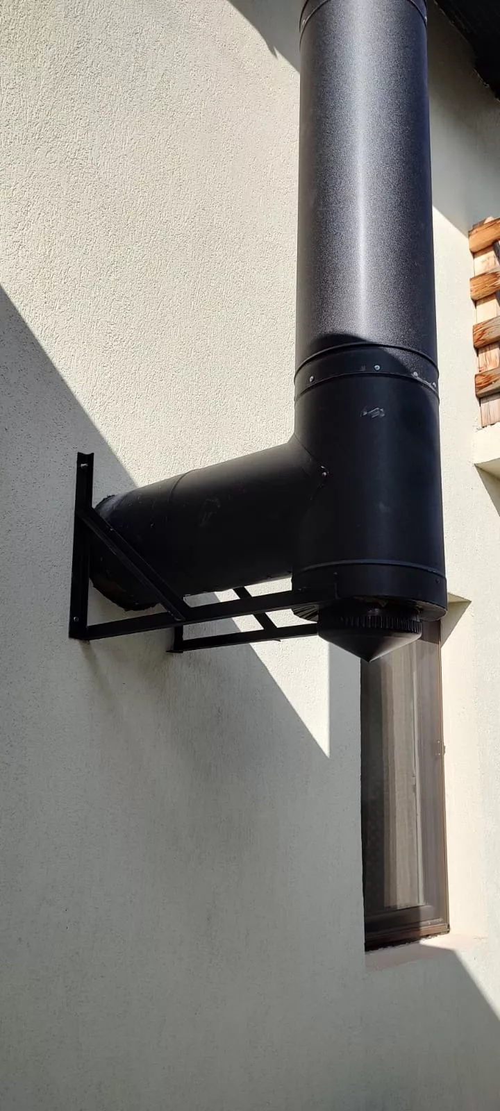 Cos de fum inox izolat interior 120 exterior colorat 220 6.5ml 12022071 ...