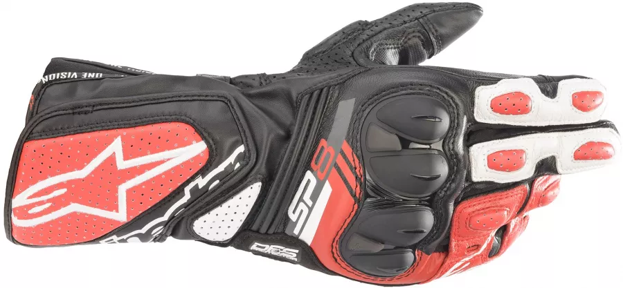 Manusi moto Alpinestars Sp-8 V3 negru/rosu/alb marime S 3558321/1304/S ...