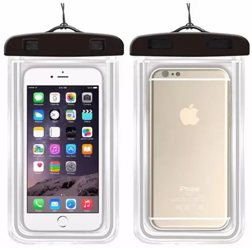 Husa subacvatica cu snur pentru telefoane pana 6.5 inch TPU ...