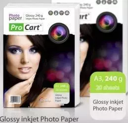 Hartie Procart FOTO Glossy 240g A3 h240a3 - cel.ro