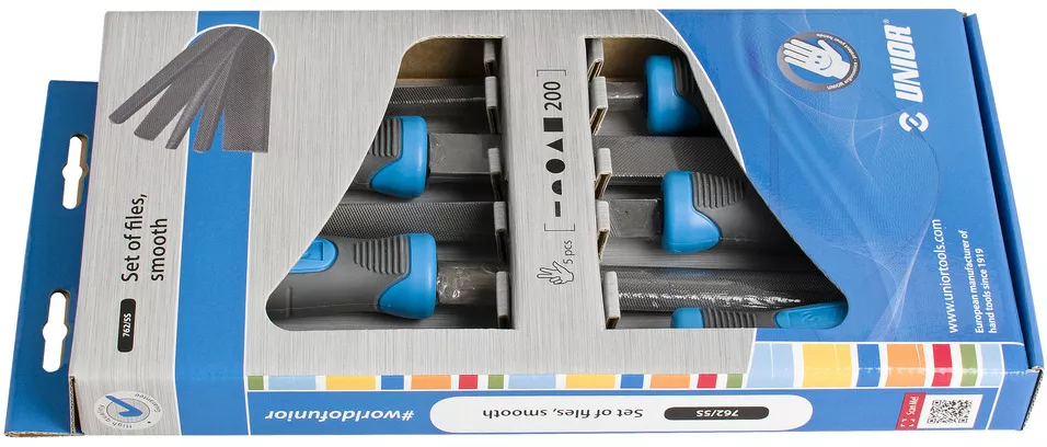 Set pile fine 250 mm 5 bucati Unior 612934 - cel.ro