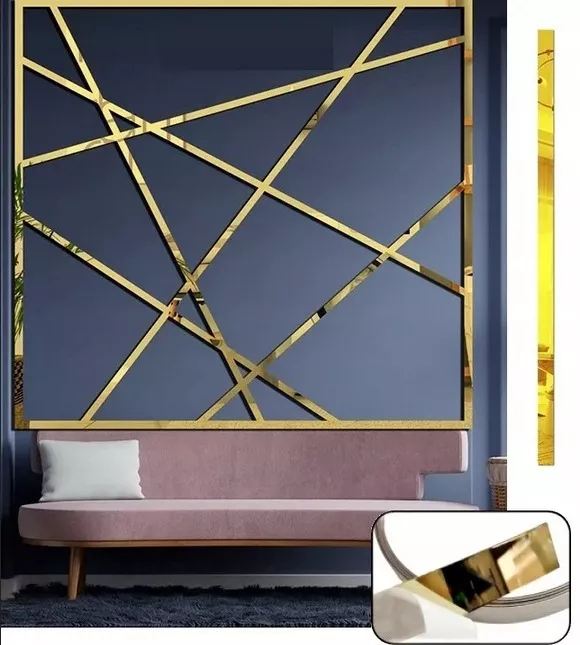 Platbanda inox auriu lucios 270 x 10 x 0 06 cm P10A - cel.ro