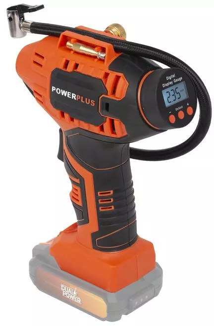 Compresor aer pe acumulator Powerplus POWDP7020 foarte usor 20v 8 bari ...