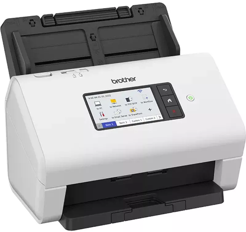 Scanner Brother ADS-4900W Format A4 Duplex USB 3.0 Retea Wi-Fi ads4900wtf1