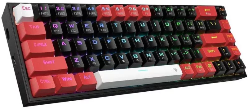 Tastatura Gaming Redragon Castor Pro RGB Wireless 2.4 GHz Bluetooth ...