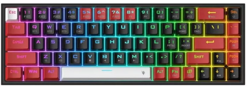 Tastatura Gaming Redragon Castor Pro RGB Wireless 2.4 GHz Bluetooth ...