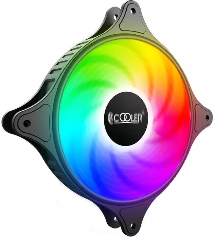 Ventilator radiator PCCOOLER FX-120-3 120x120x25 mm RGB LED 3 PIN Hydro ...