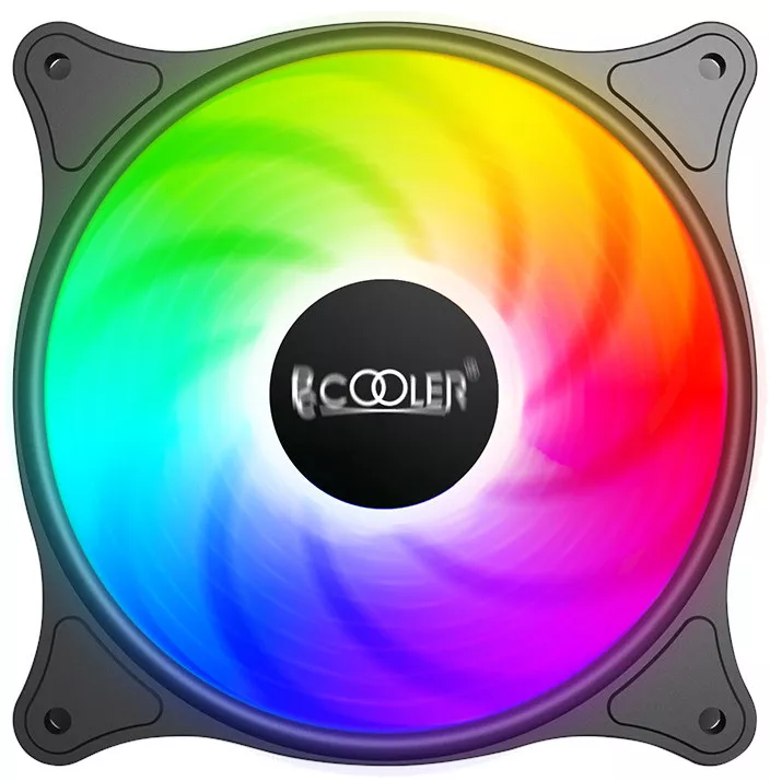 Ventilator radiator PCCOOLER FX-120-3 120x120x25 mm RGB LED 3 PIN Hydro ...